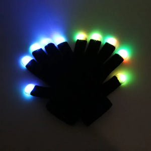 LED Light Up Fingertip Gloves